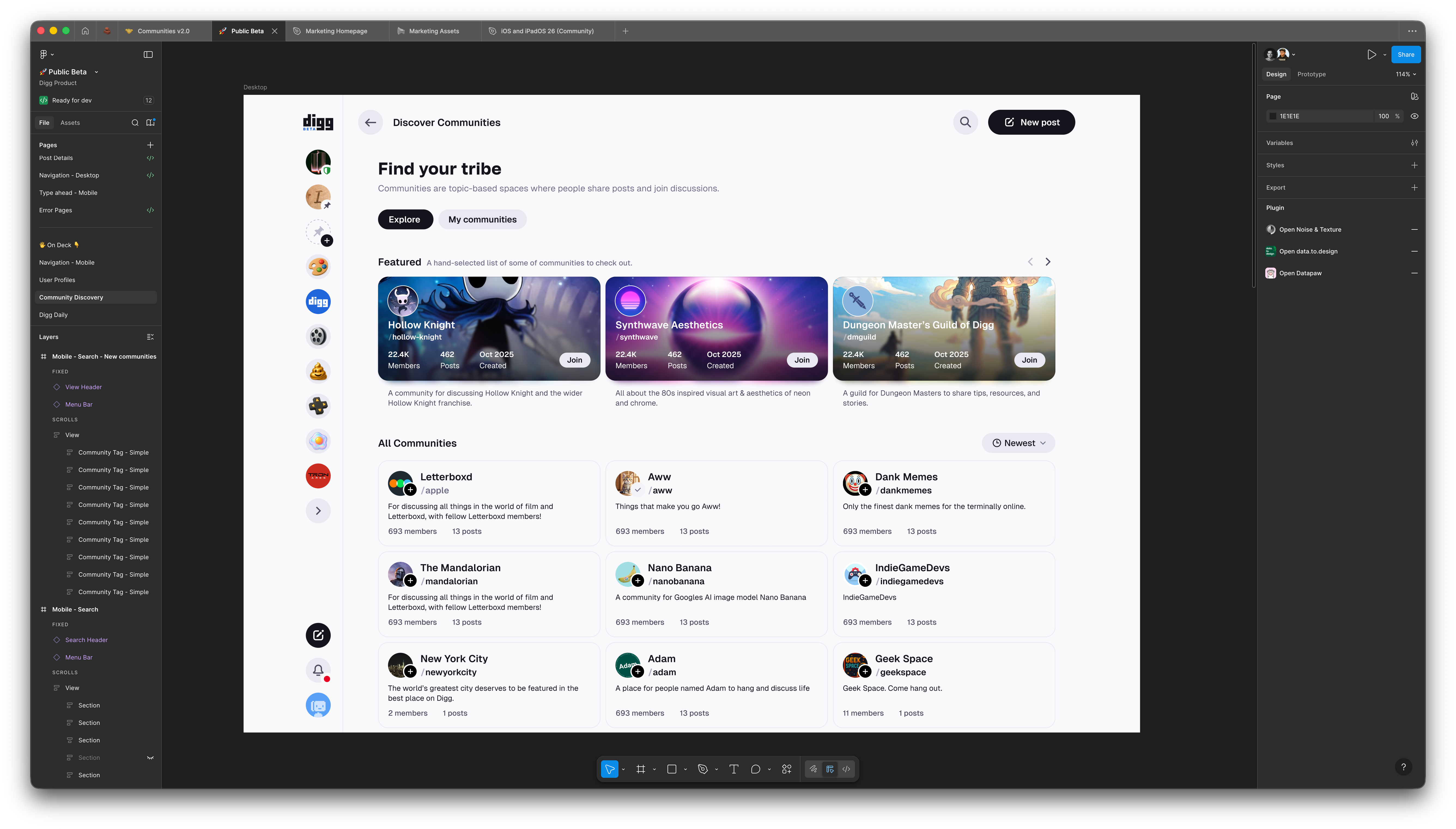 What are y'all working on? | Design | Digg
