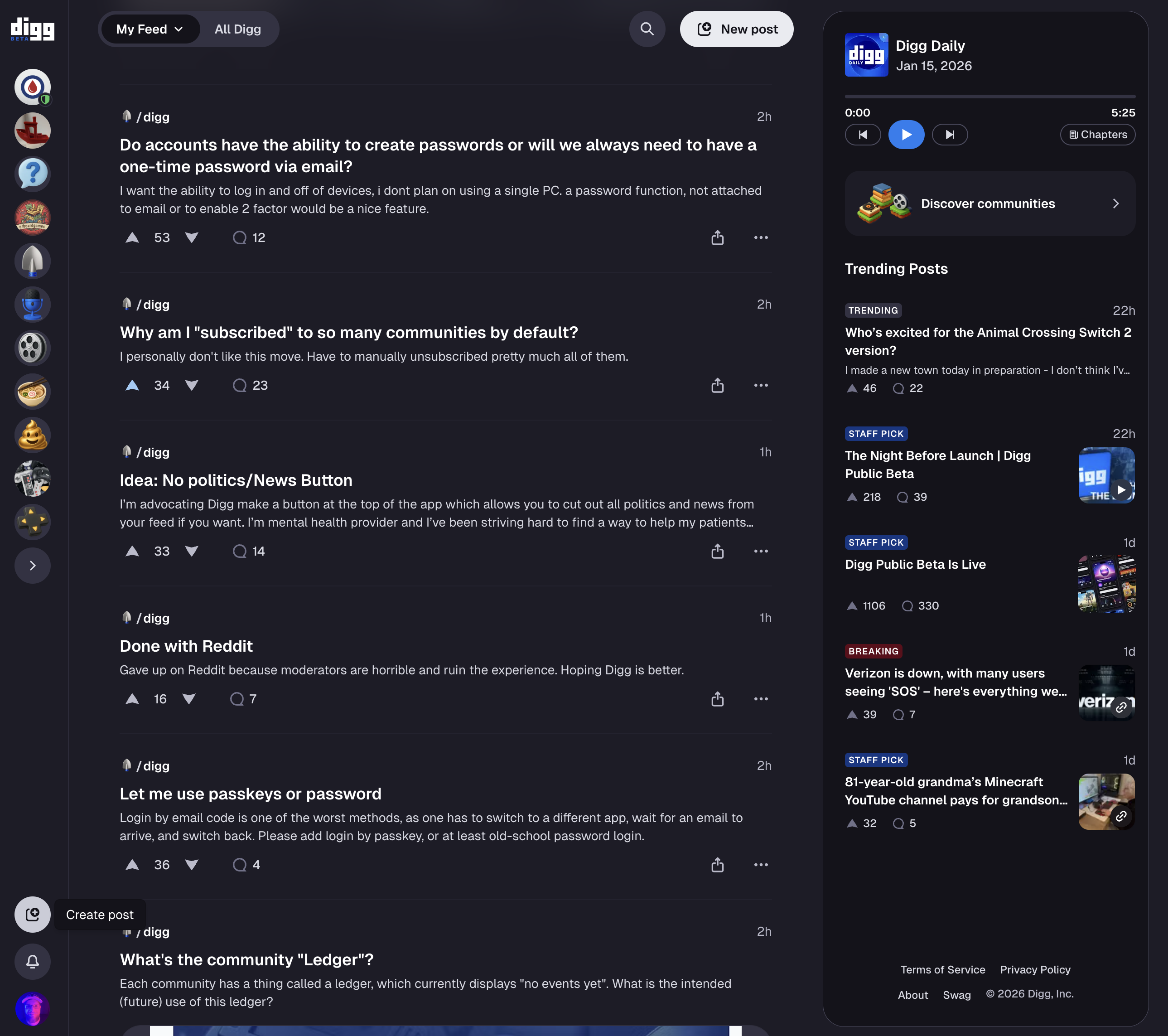 Why are there two "New Post" buttons? | digg | Digg