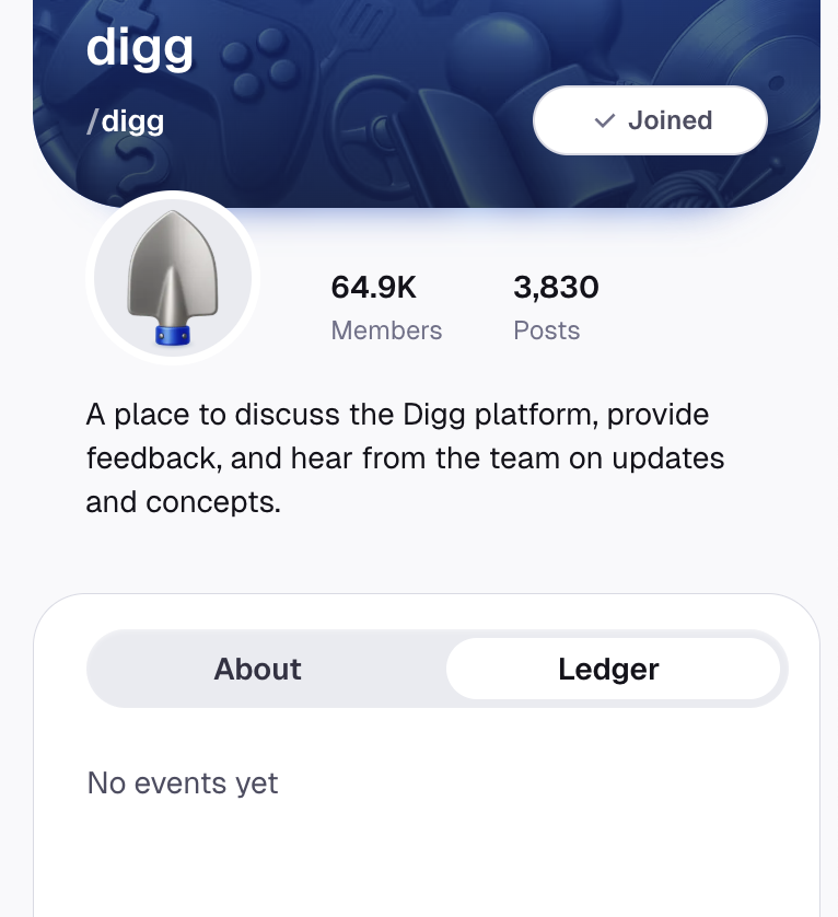 What's the community "Ledger"? | digg | Digg