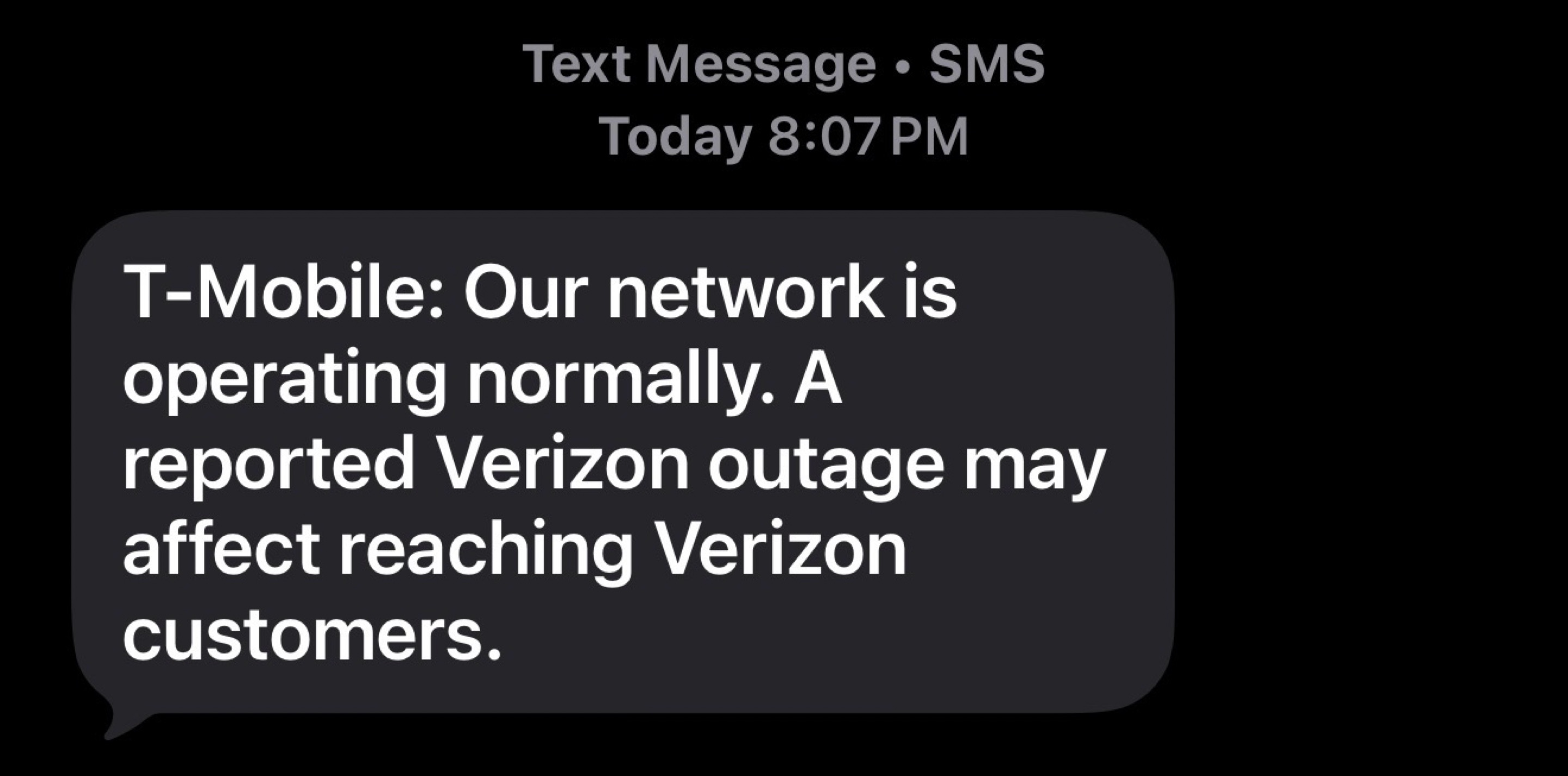 T-Mobile responds to the Verizon outage. | offbeat | Digg