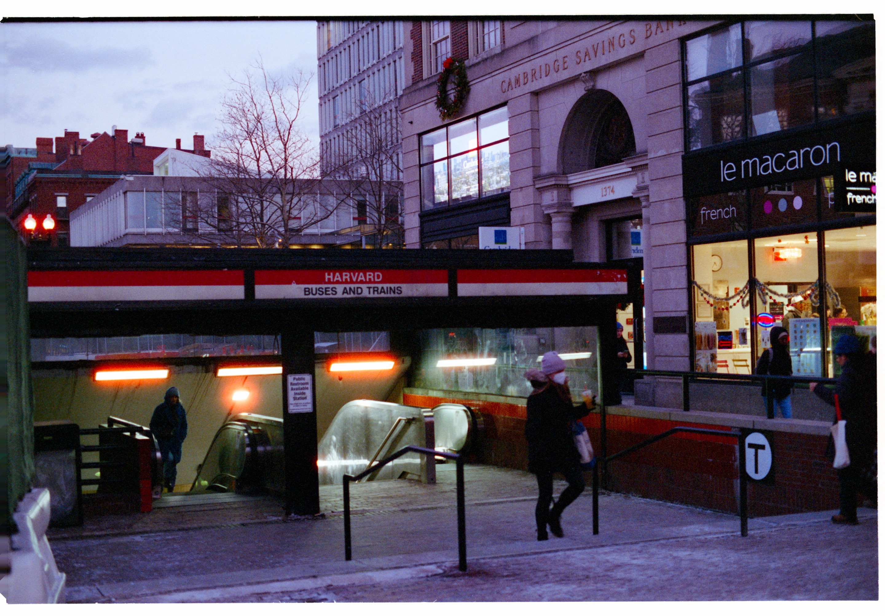 Winter in Harvard Square at Dusk | photography | Digg