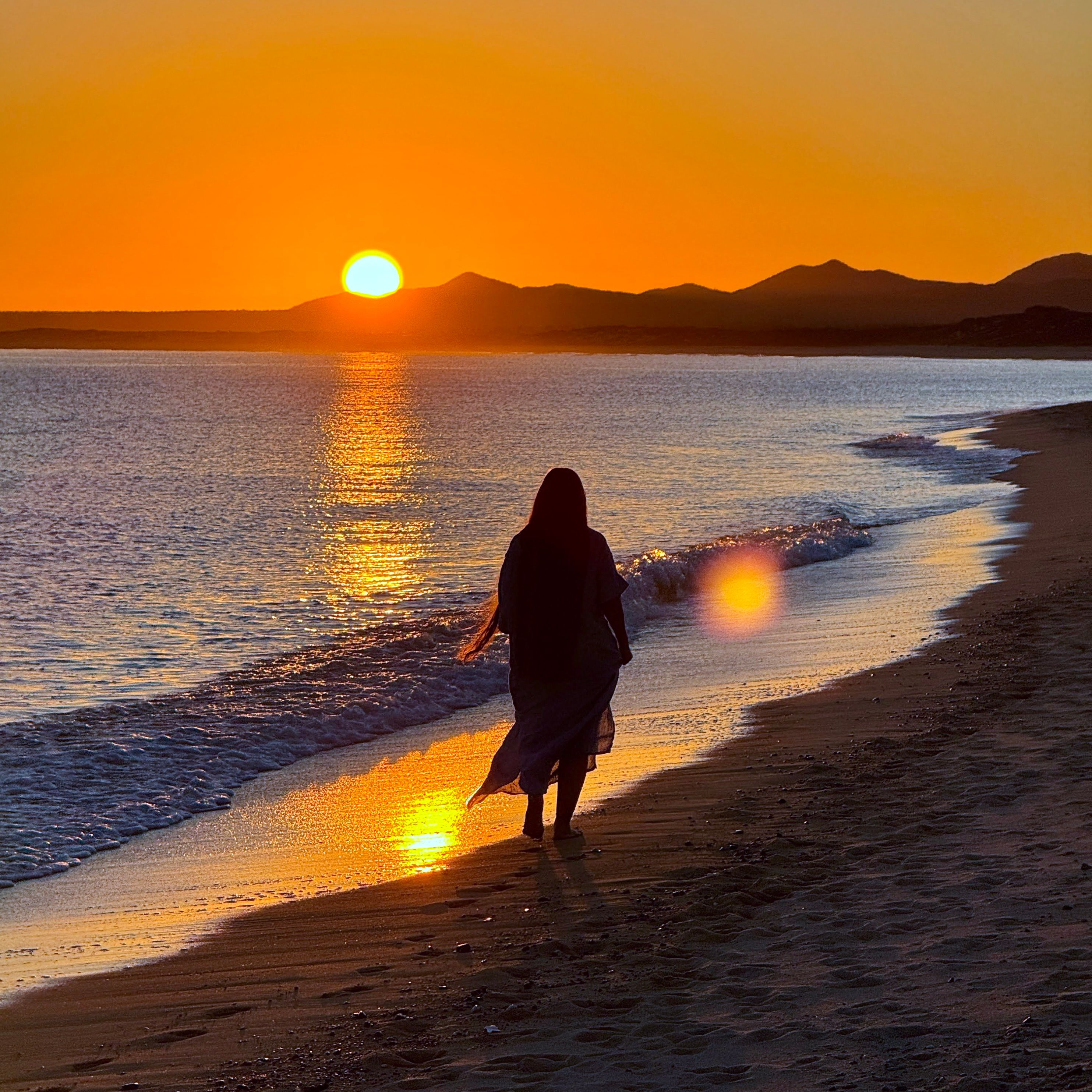 My wife taking a sunrise walk in Baja | photography | Digg