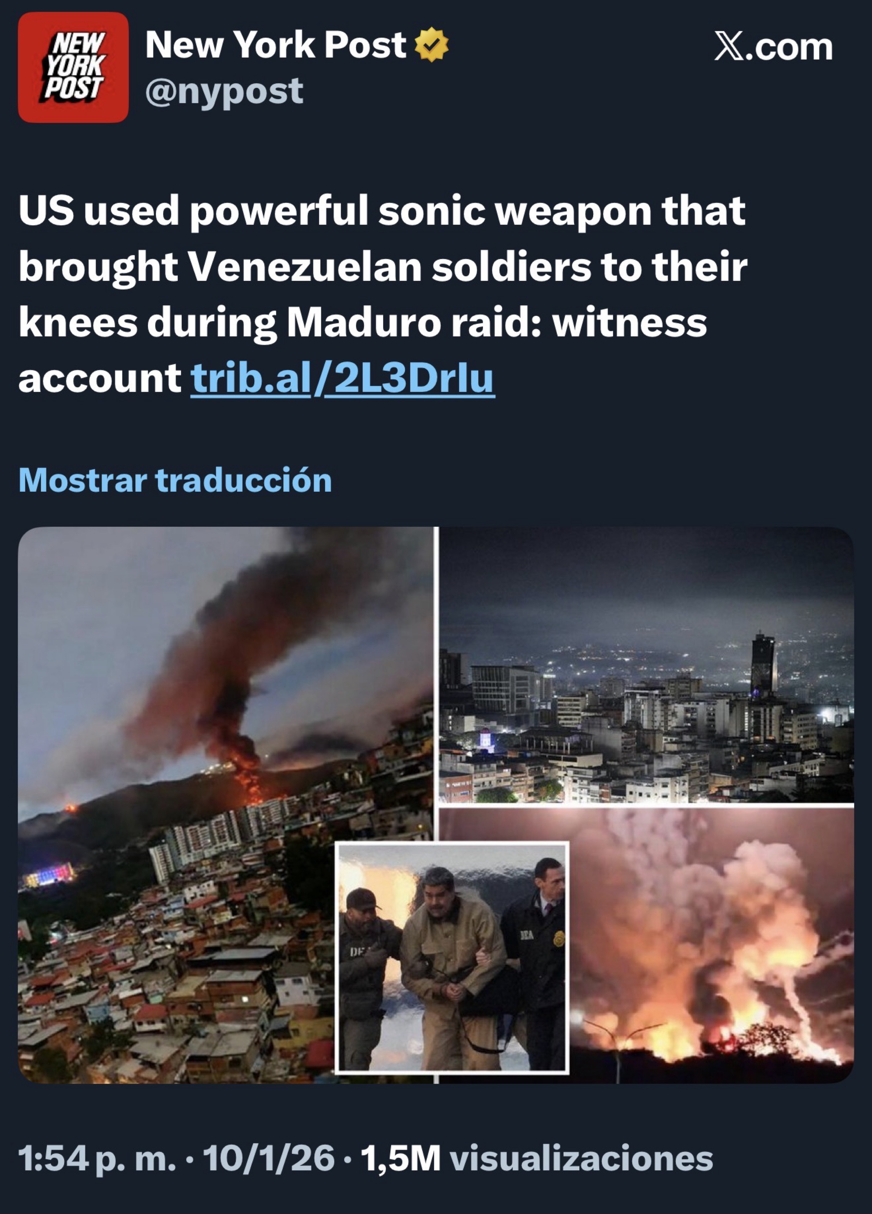 US Army has a new sonic weapon probably was used in Maduro’s extraction ...